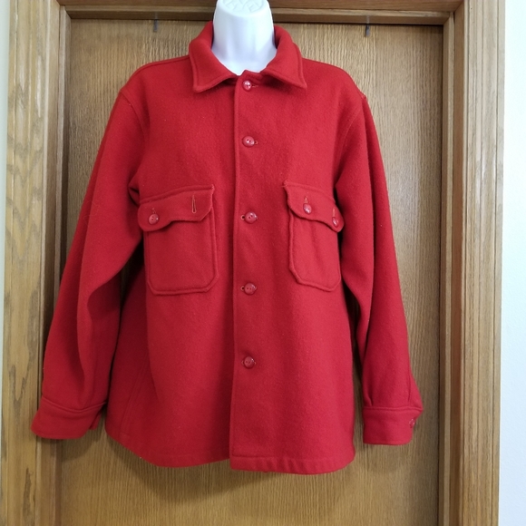 Vintage | Jackets & Coats | Vintage Red Wool Boy Scouts Of America ...